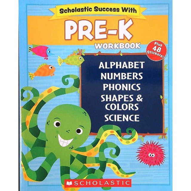 Scholastic Pre-K Learning Workbook - Children's Alphabet & Writing ...