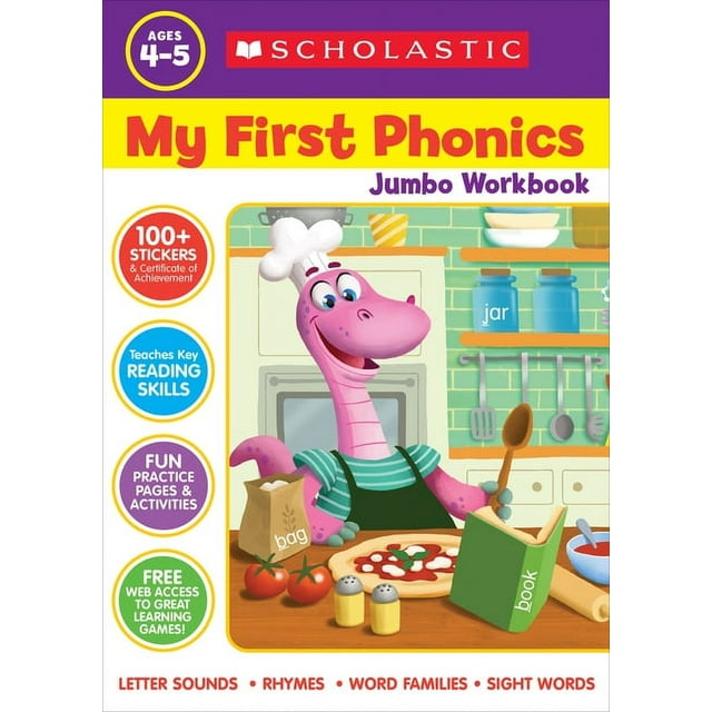 Scholastic Phonics Jumbo Workbook, (Paperback) - Walmart.com