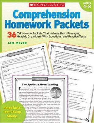 Pre-Owned Comprehension Homework Packets Grades 4-8: 36 Take-Home ...