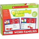 Scholastic, SHS054530217X, Res. Grade K-2 Word Family Learning Mats, 1 ...