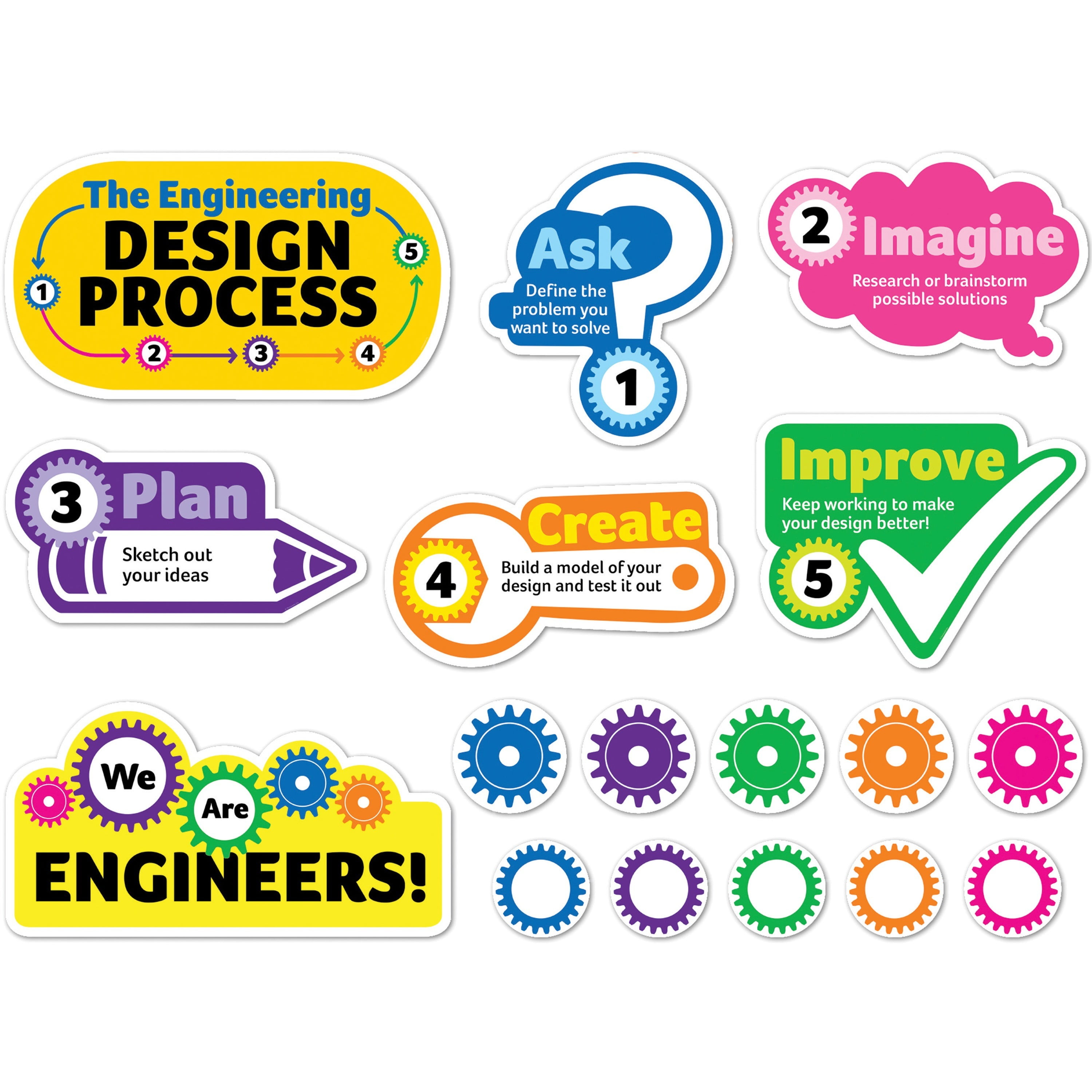 Scholastic, SHS1338236231, We Are Engineers! Bulletin Board Set, 1 ...
