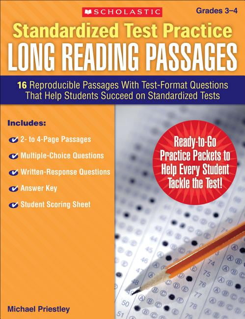 Scholastic Standardized Test Practice: Long Reading Passages Packets, 8 ...