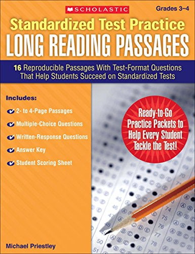 Pre-Owned Standardized Test Practice Long Reading Passages, Grades 3-4: ...