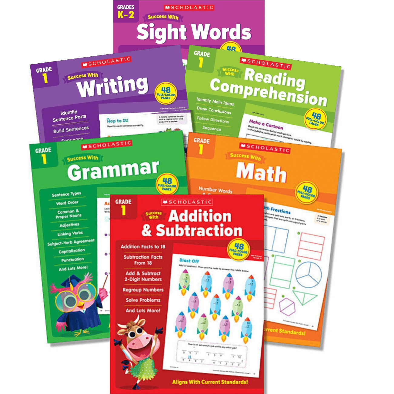 Scholastic Success with Grade 1 (6): Success with Sight Words; Success ...