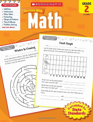 Scholastic Success With Math: Grade 2 Workbook - Walmart.com