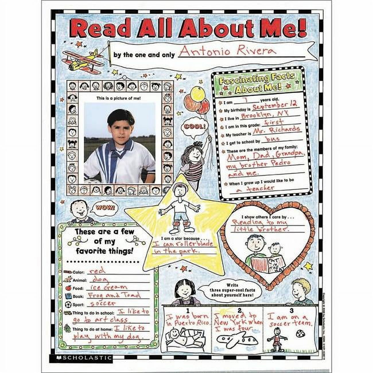 Scholastic Teach Res. Read About Me Poster - Walmart.com