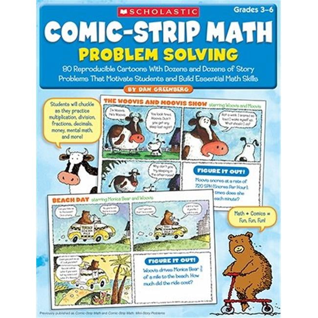 Scholastic Teaching Resources Comic Strip Math Problem Solving- Gr 3-6 - Walmart.com