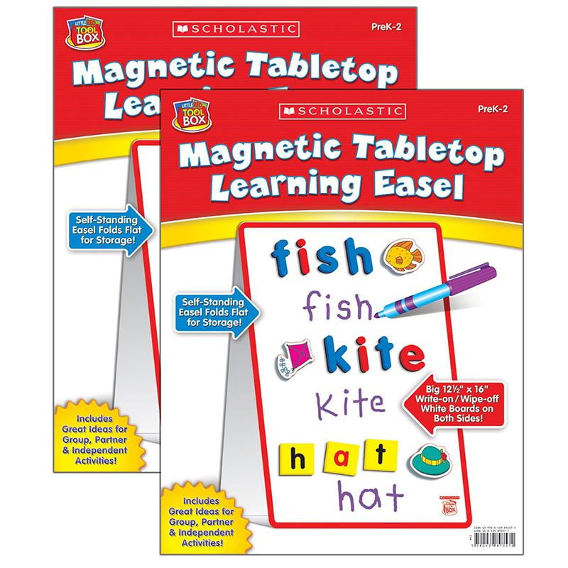 Scholastic Teaching Solutions Little Red Tool Box Magnetic Tabletop Learning Easel, Pack of 2 ...