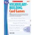 Scholastic Vocabulary Building Card Games: Grade 2 - Walmart.com