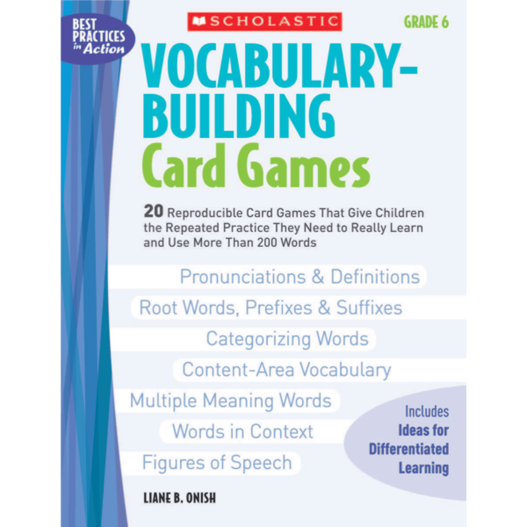 Scholastic Vocabulary Building Card Games: Grade 6 - Walmart.com