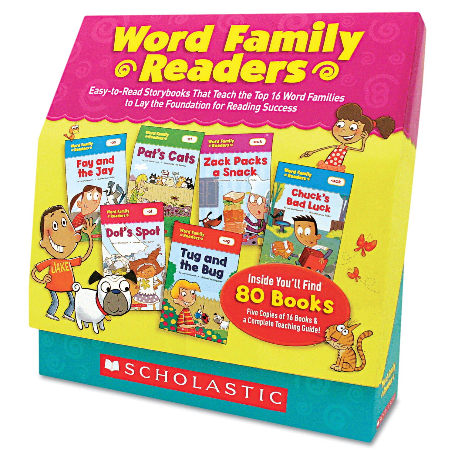 Scholastic Word Family Readers Set, 80 Books/16 Pages and Teaching ...