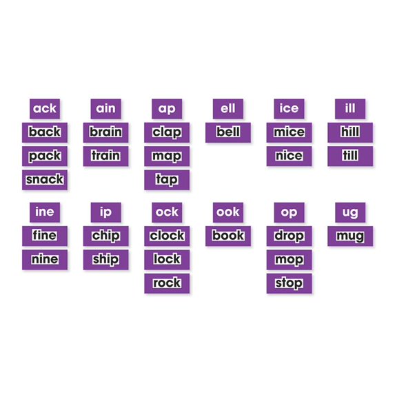 Scholastic Word Family Words Word Walls, Pack Of 250 Pieces - Walmart.com