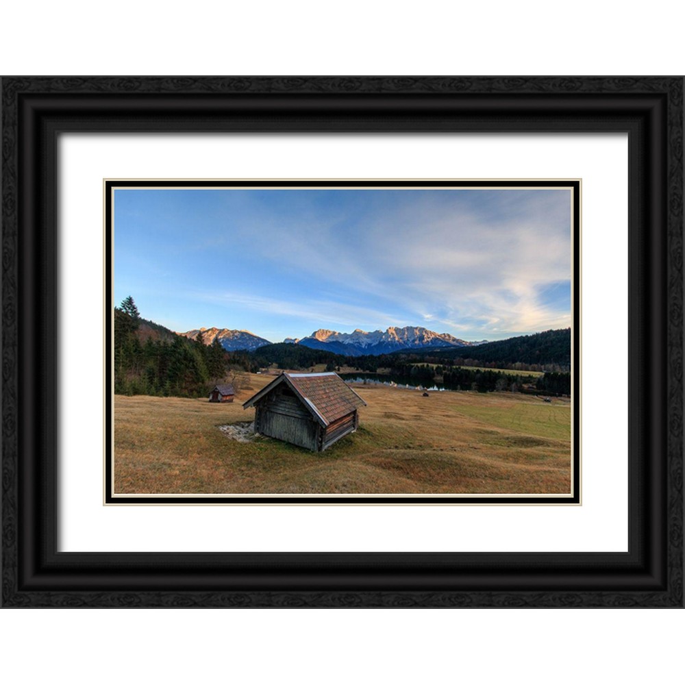 Scholz, Markus 24x17 Black Ornate Wood Framed with Double Matting ...