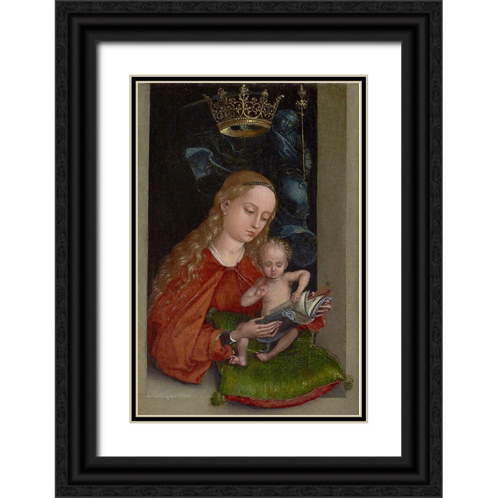 Schongauer, Martin 17x24 Black Ornate Wood Framed with Double Matting ...