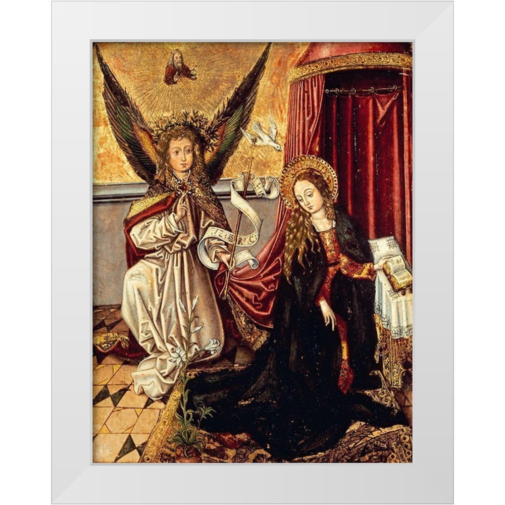 Schongauer, Martin 19x24 White Modern Wood Framed Museum Art Print ...