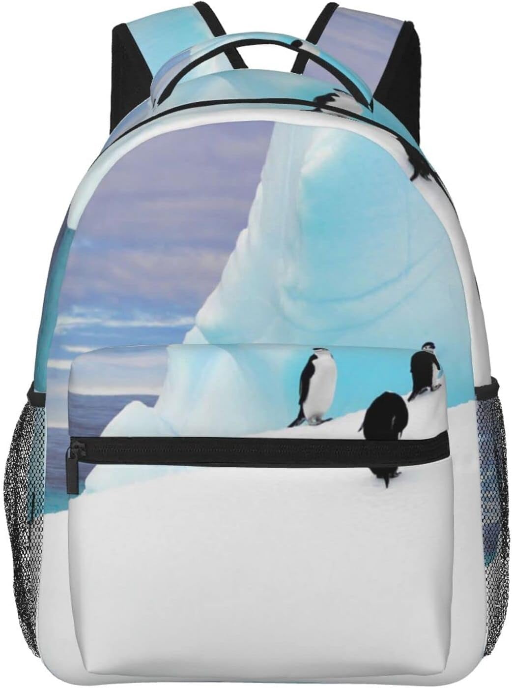 School Backpack Emperor Penguins Antarctica Iceberg Shoulder Bag Laptop ...