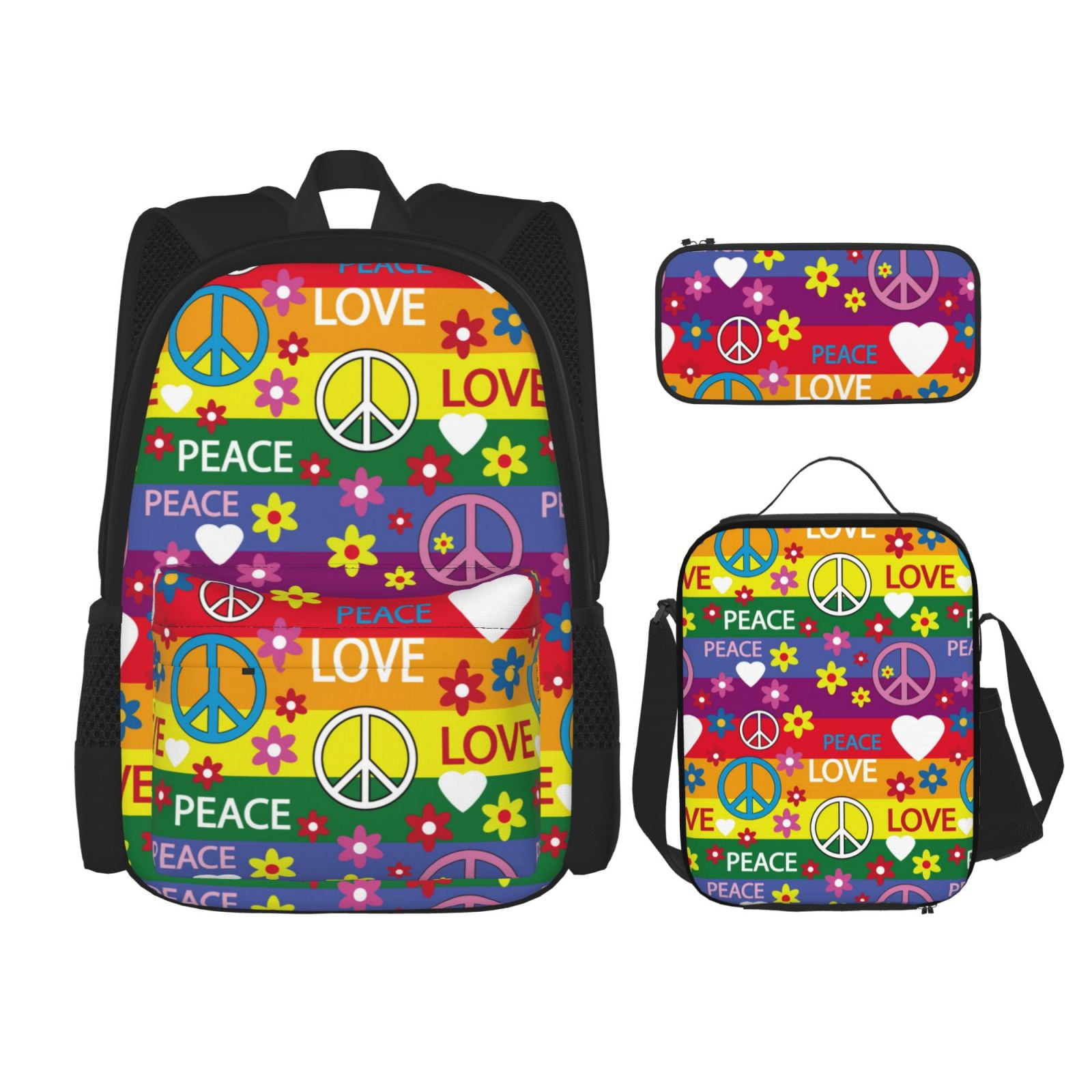 School Backpack For Girls Boys, Backpack With Lunch Box And Pencil Case ...