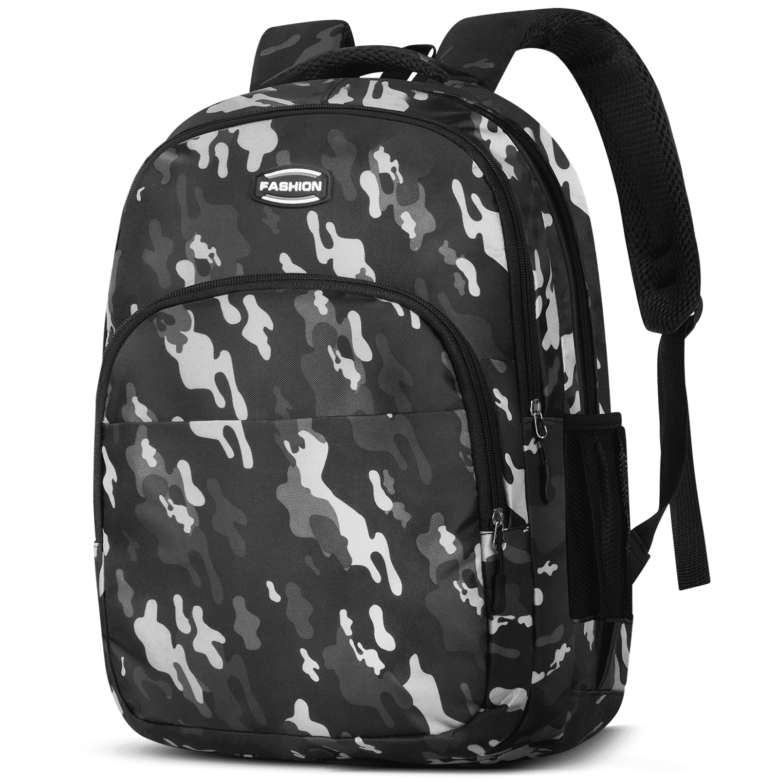 Cshidworld 17" Backpack Travel Bag for Men Women, Book Bag with Front ...