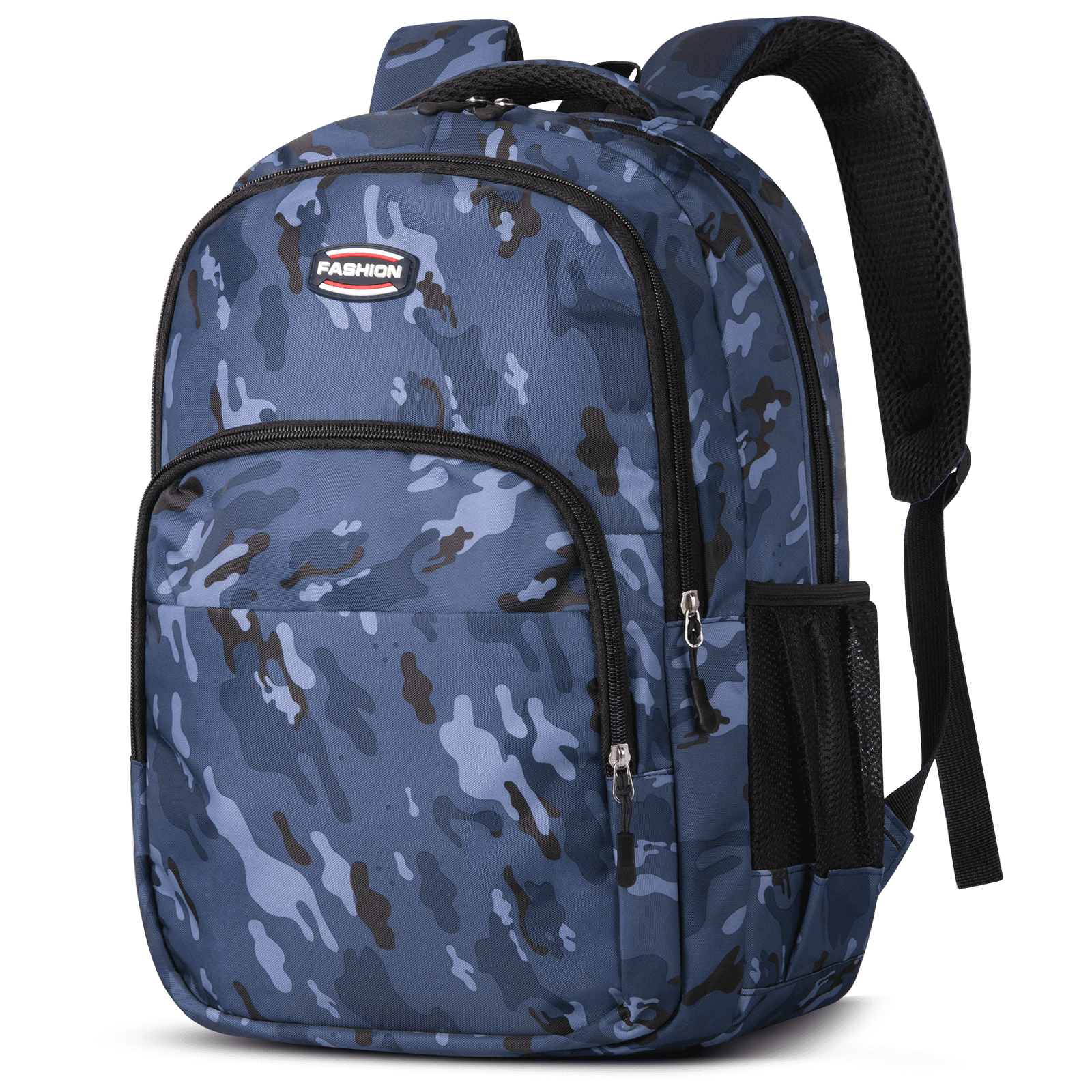 17" Teen Backpack Travel Bag for Men Women, Book Bag with Front Zip ...