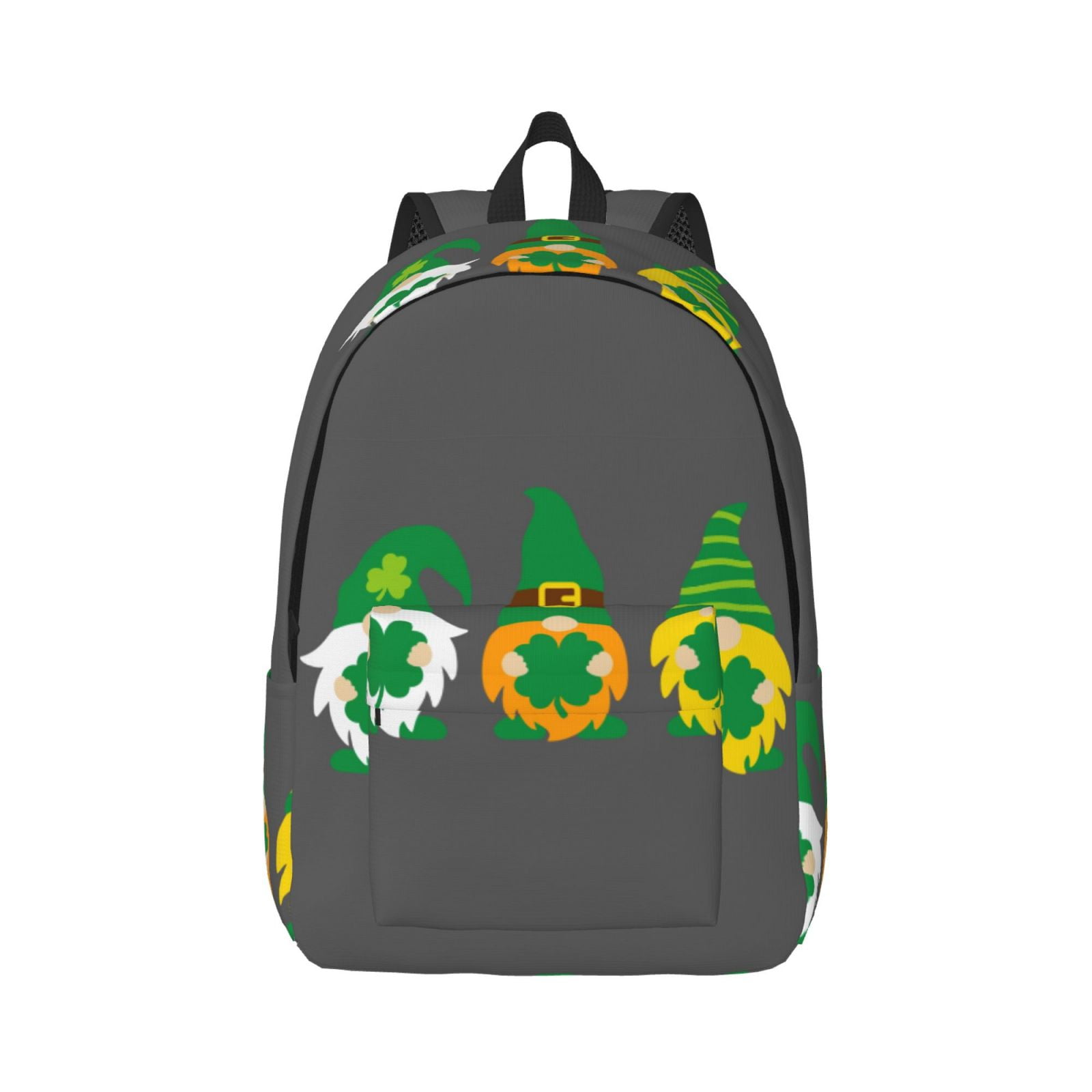 School Backpack for Women/Men - Spring St Patrick’S Day Irish Gnomes ...