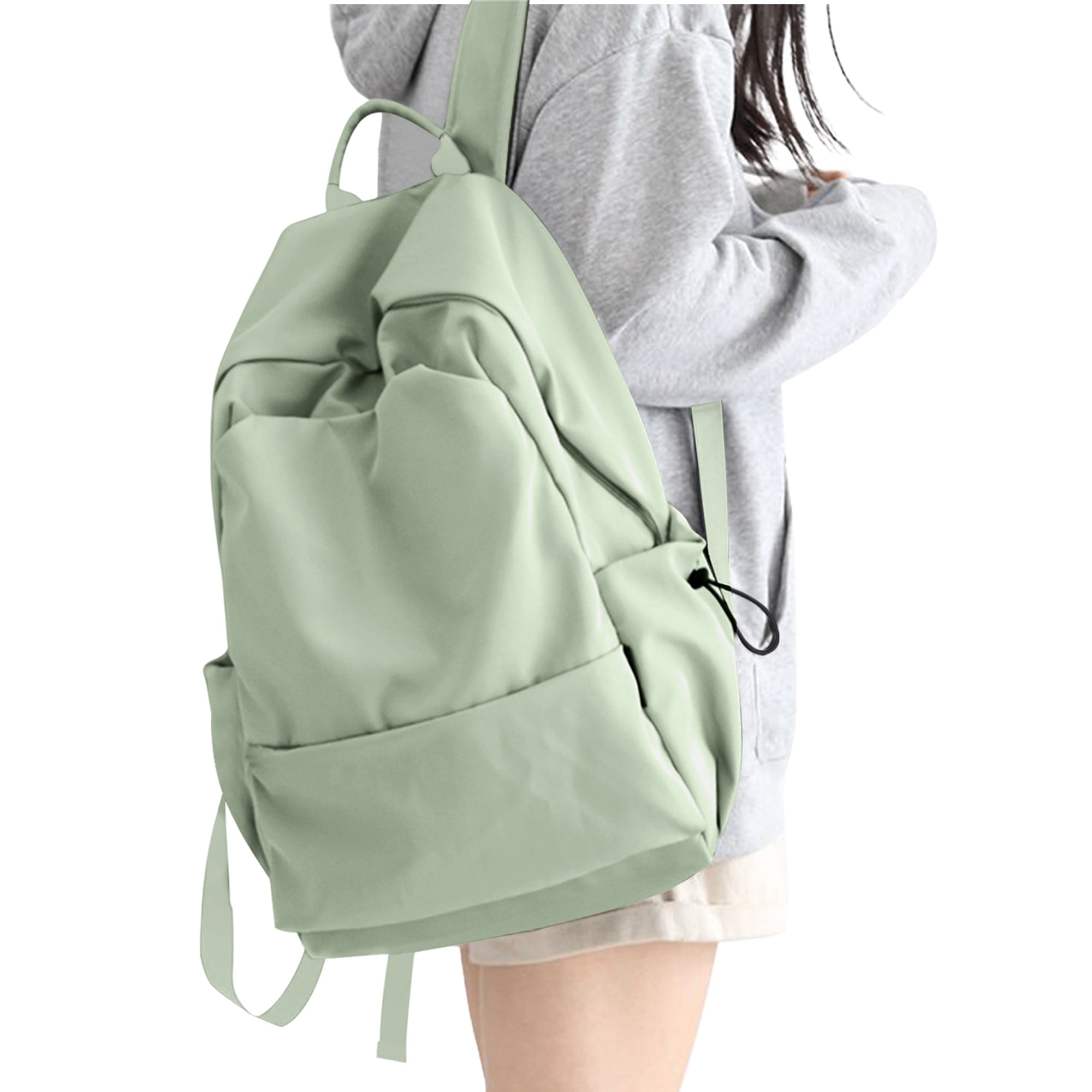 Light Green School Backpack, 15.6 Inch, Water Resistant - Ideal for ...
