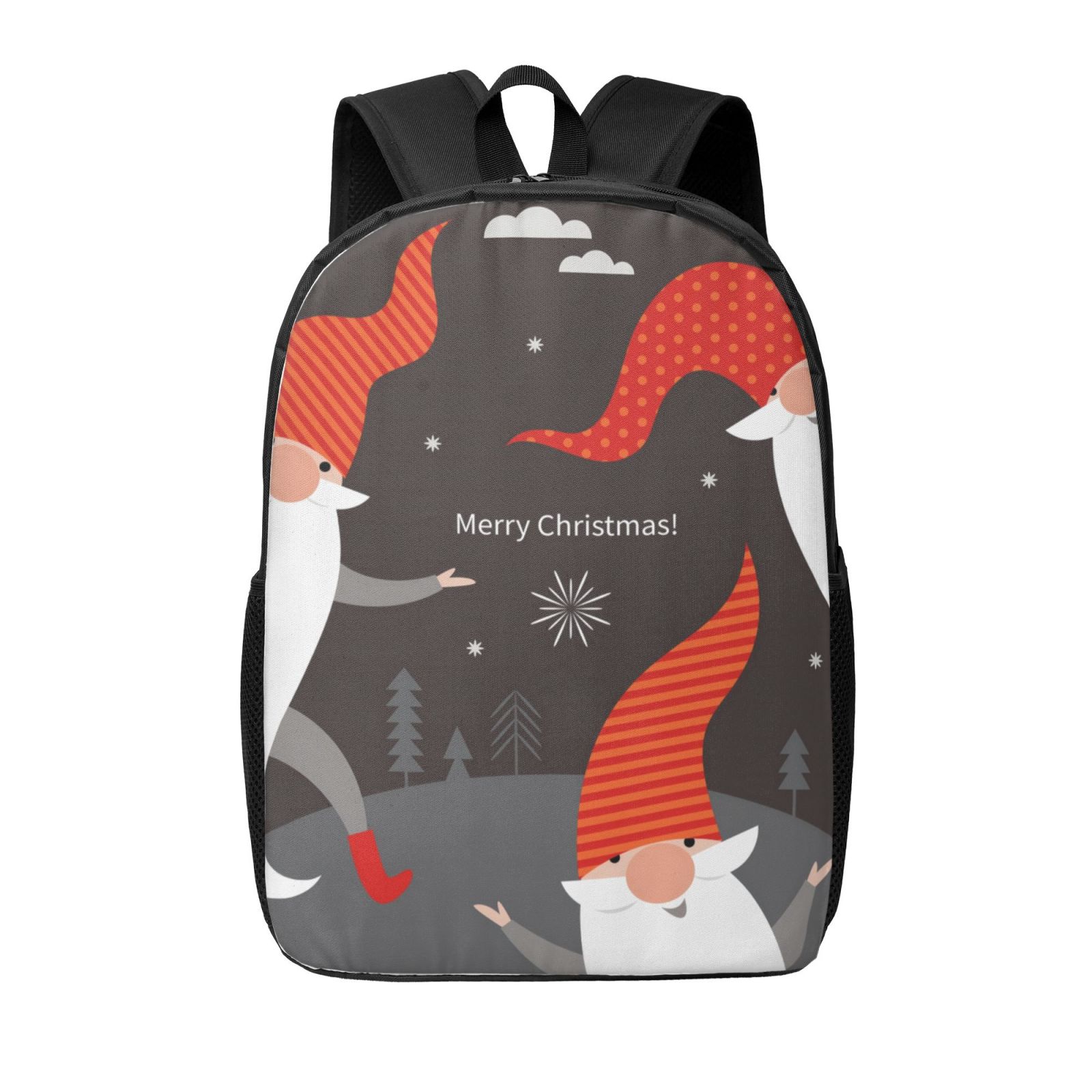 School Backpack for Women/Men - Christmas Gnomes In Red Hats ...