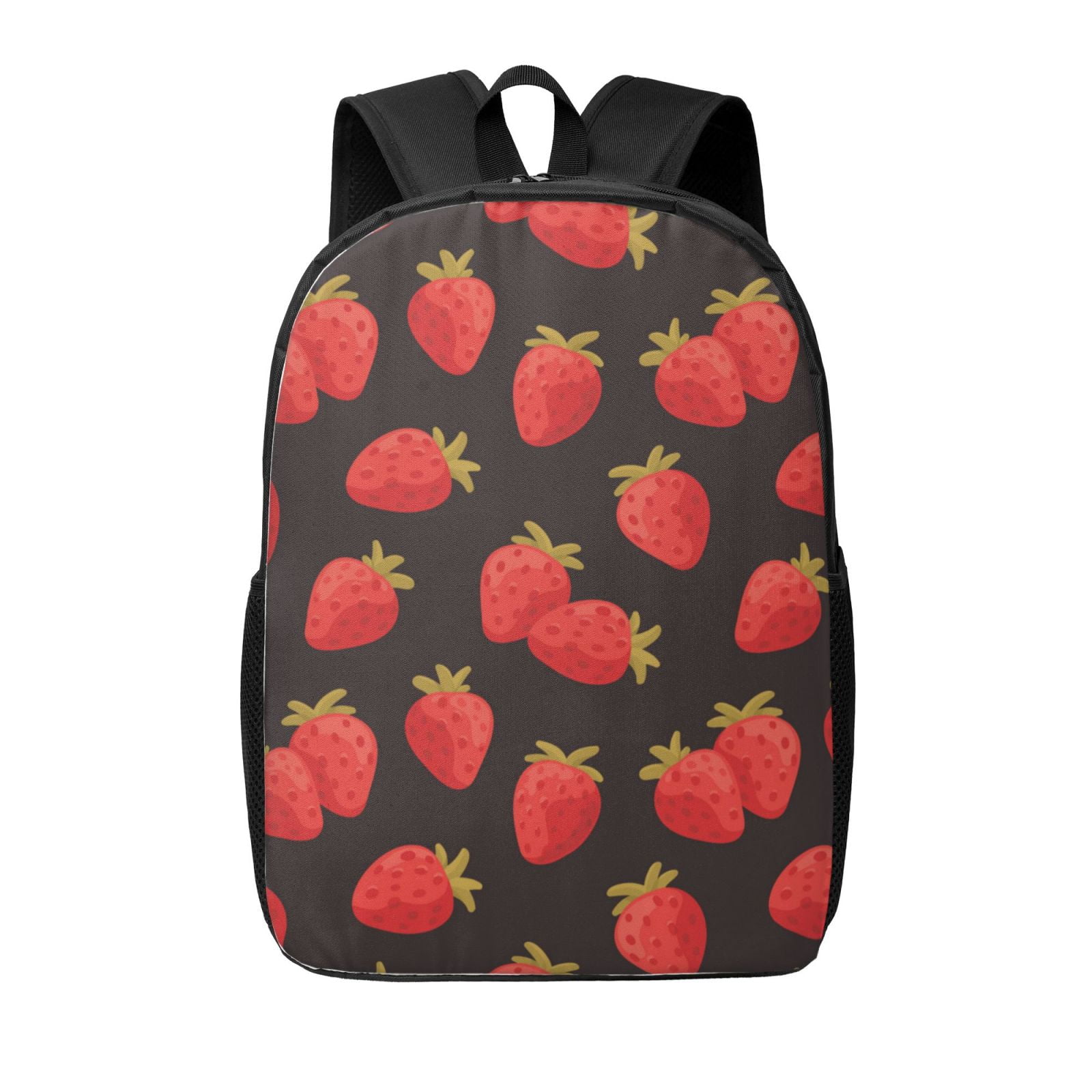 School Backpack for Women/Men - Cute Strawberries Lightweight Travel ...