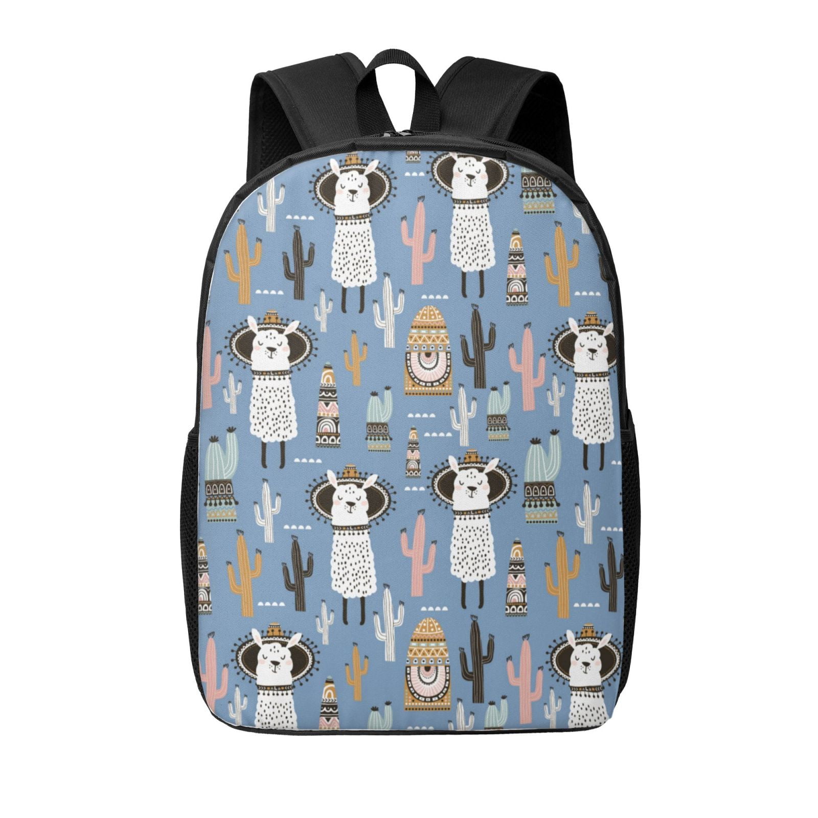 School Backpack for Women/Men - Exotic Cute Alpaca Cactus Lightweight ...