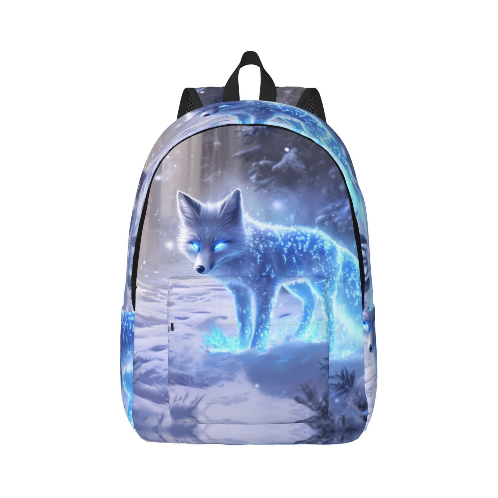 School Backpack for Women/Men - Glowing Winter Arctic Fox Lightweight ...