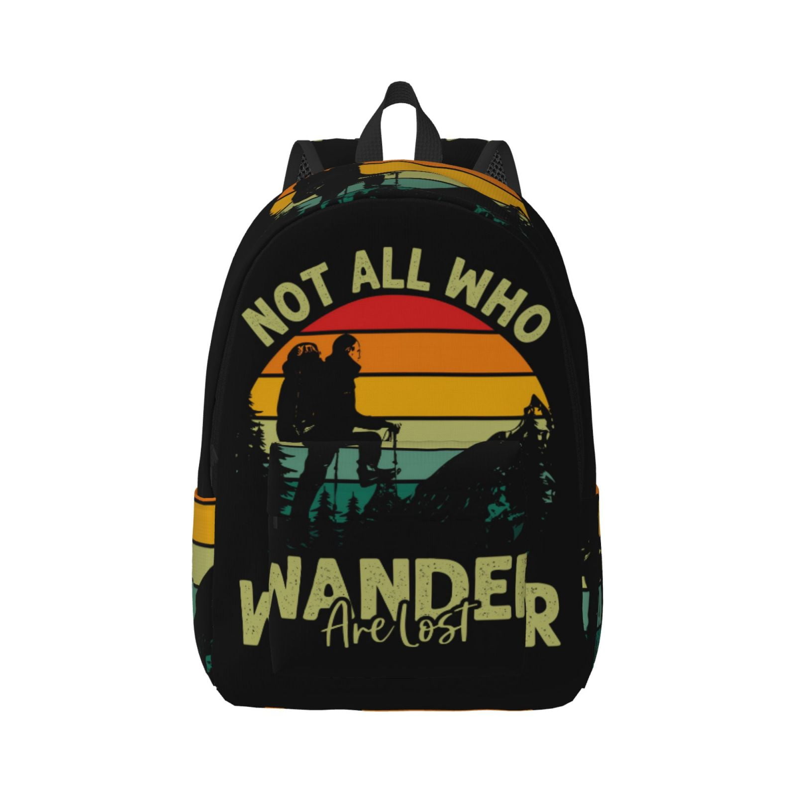School Backpack for Women/Men - Not All Who Wander Are Lost 1 ...