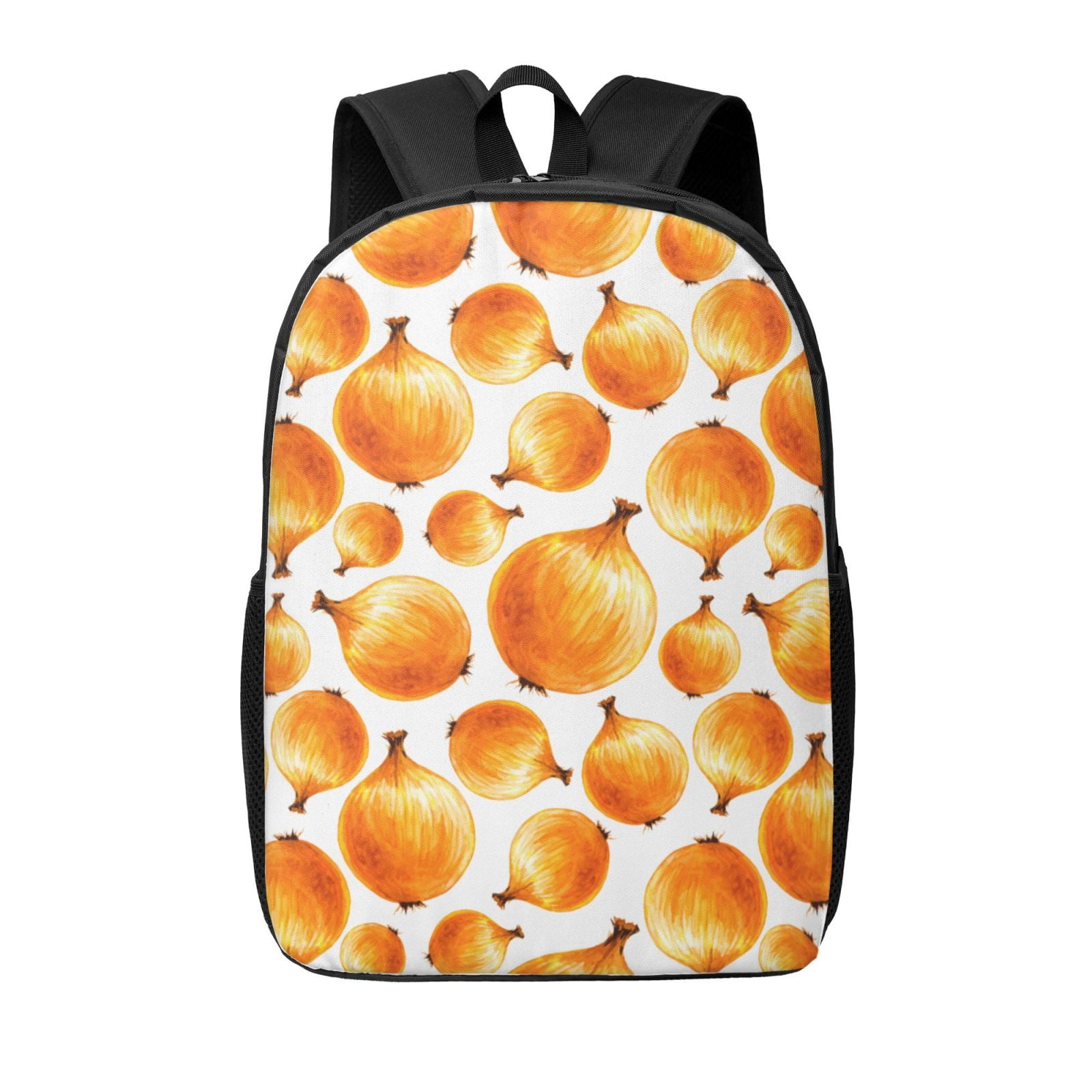 School Backpack for Women/Men - Onion Pattern orange Lightweight Travel Bag School Backpack ...