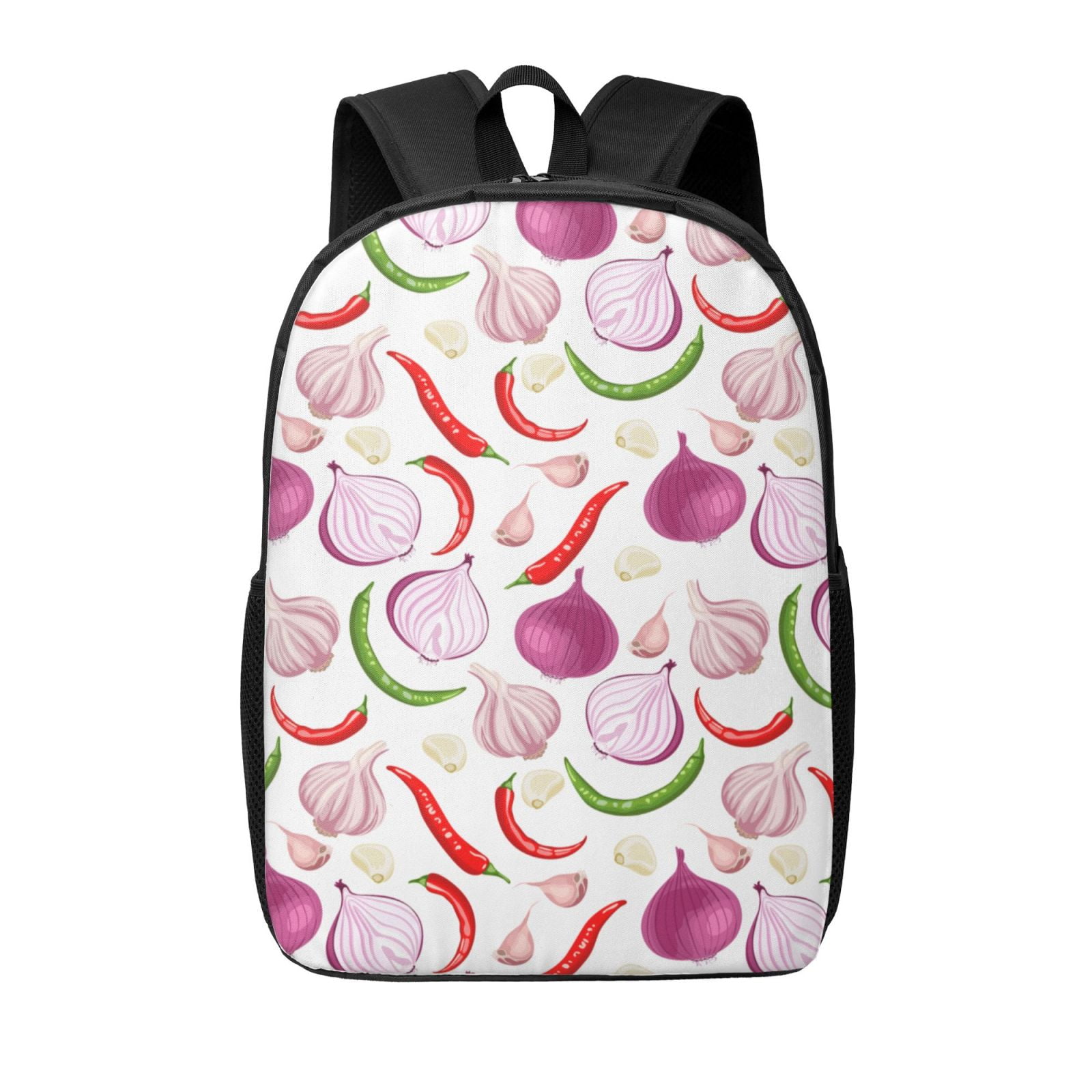 School Backpack for Women/Men - Onion garlic bell pepper Lightweight ...