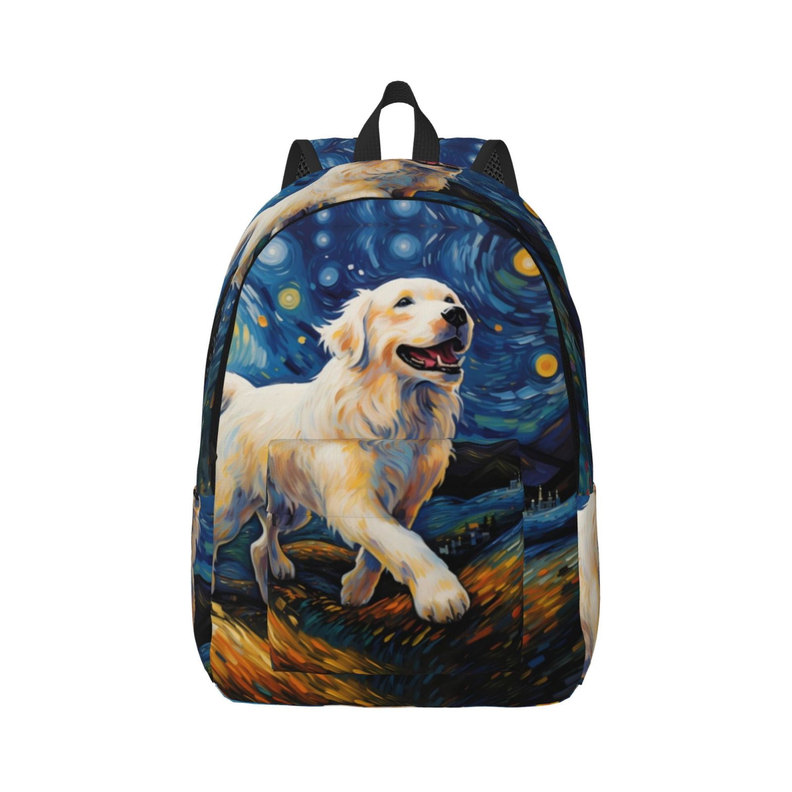 School Backpack for Women/Men - Vintage Starry Sky Labrador A ...