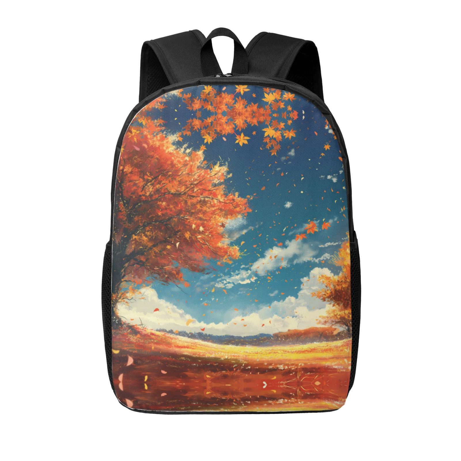 School Backpack for Women/Men - Whimsical Autumn Leaf Breeze ...