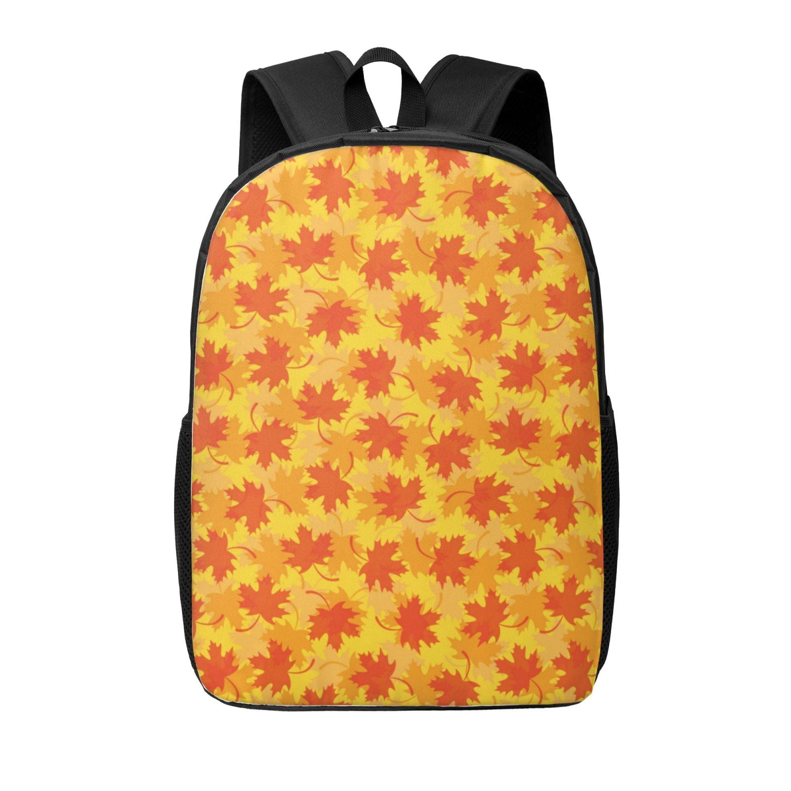 School Backpack for Women/Men - fall retro maple leaf Lightweight ...