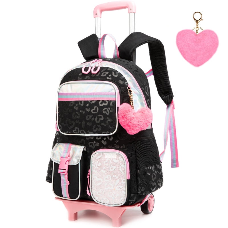 Rolling Backpack for Girls with Wheels,Wheeled School Bags for ...