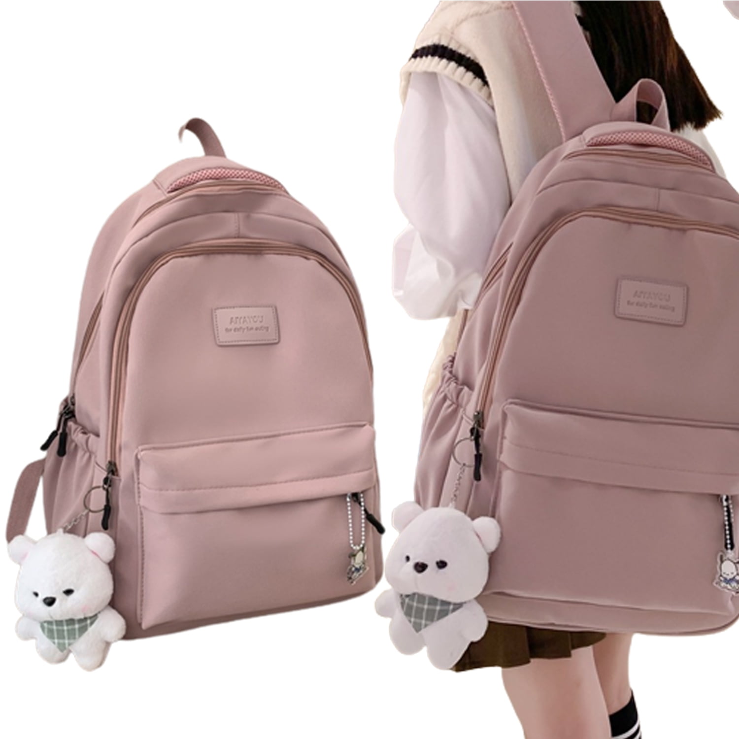 School Bag Female Student High School College Student Backpack Female ...