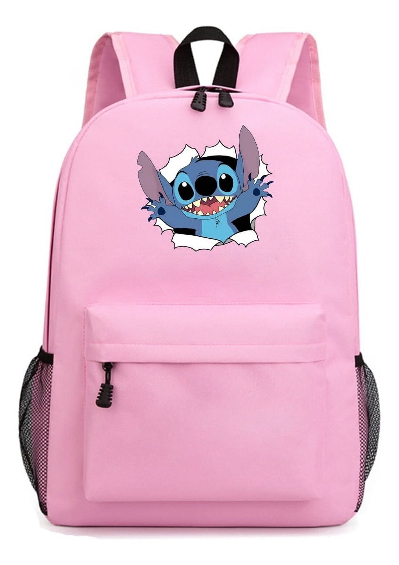 School Bag with Cute Stitch – Student Roomy Daypack with Fun Cartoon ...