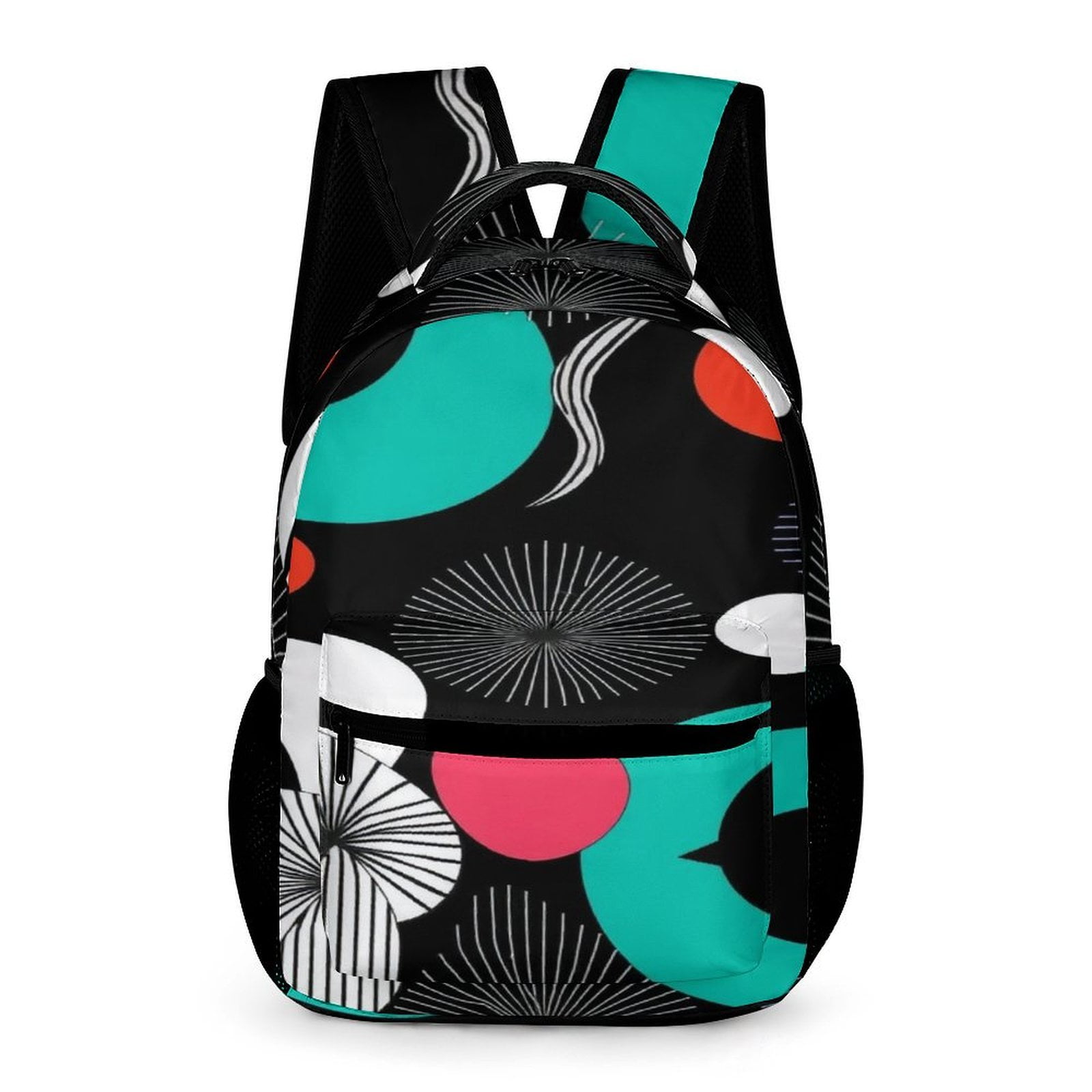 School Bags for Teenage Waterproof High School Backpack Women Abstract ...