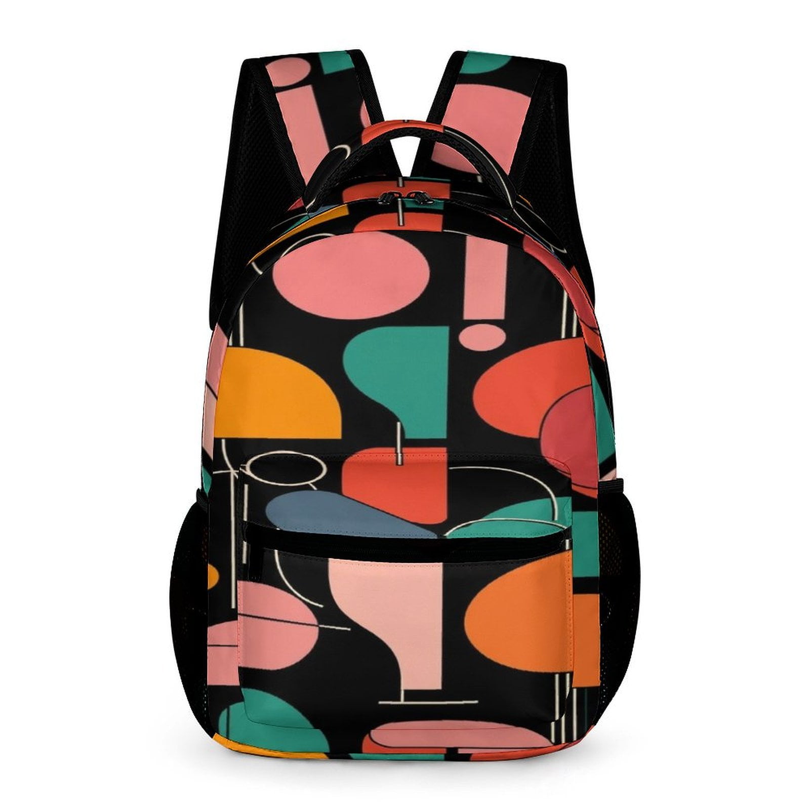 School Bags for Teenage Waterproof High School Backpack Women Abstract ...