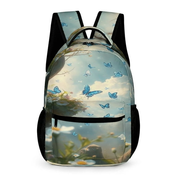 School Bags for Teenage Waterproof High School Backpack Women Butterfly ...