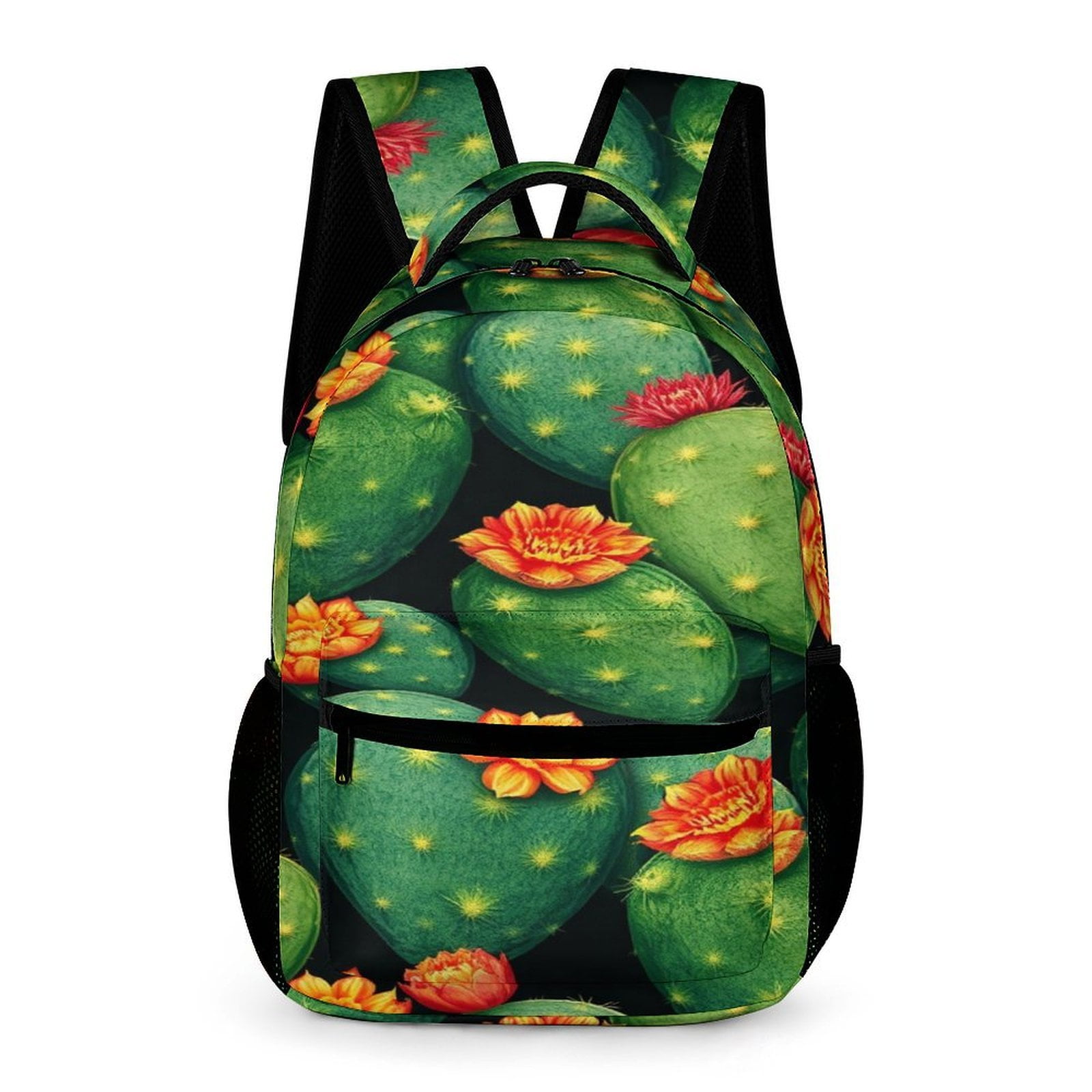 School Bags for Teenage Waterproof High School Backpack Women Cactus Flower Bloom Student Book ...