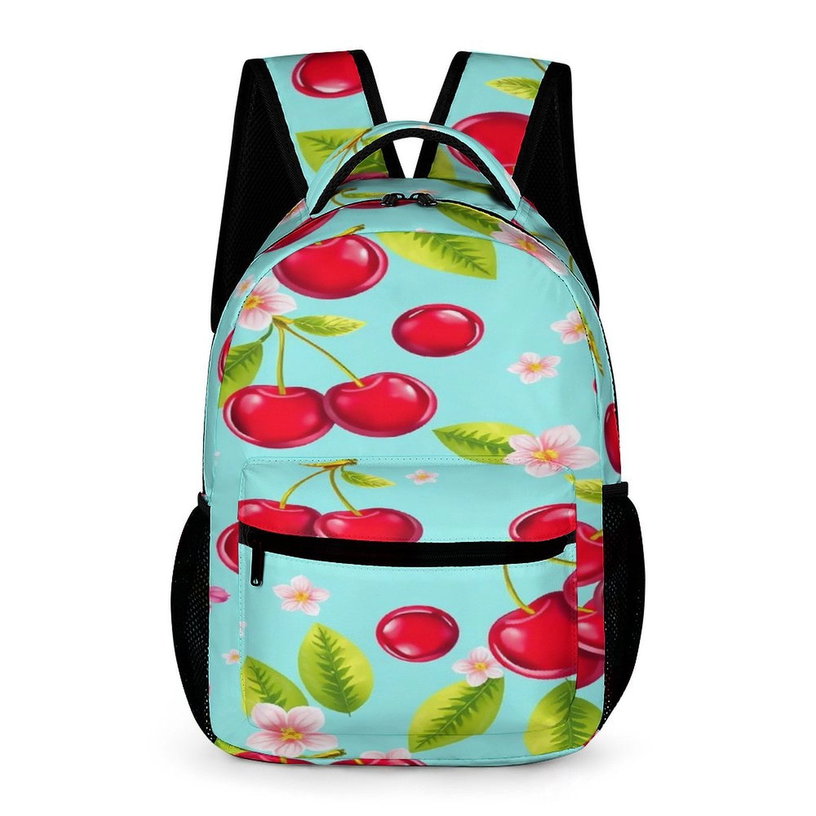 School Bags for Teenage Waterproof High School Backpack Women Cherry ...