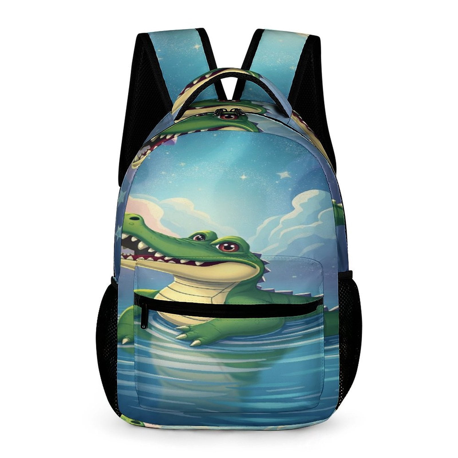 School Bags for Teenage Waterproof High School Backpack Women Crocodile ...
