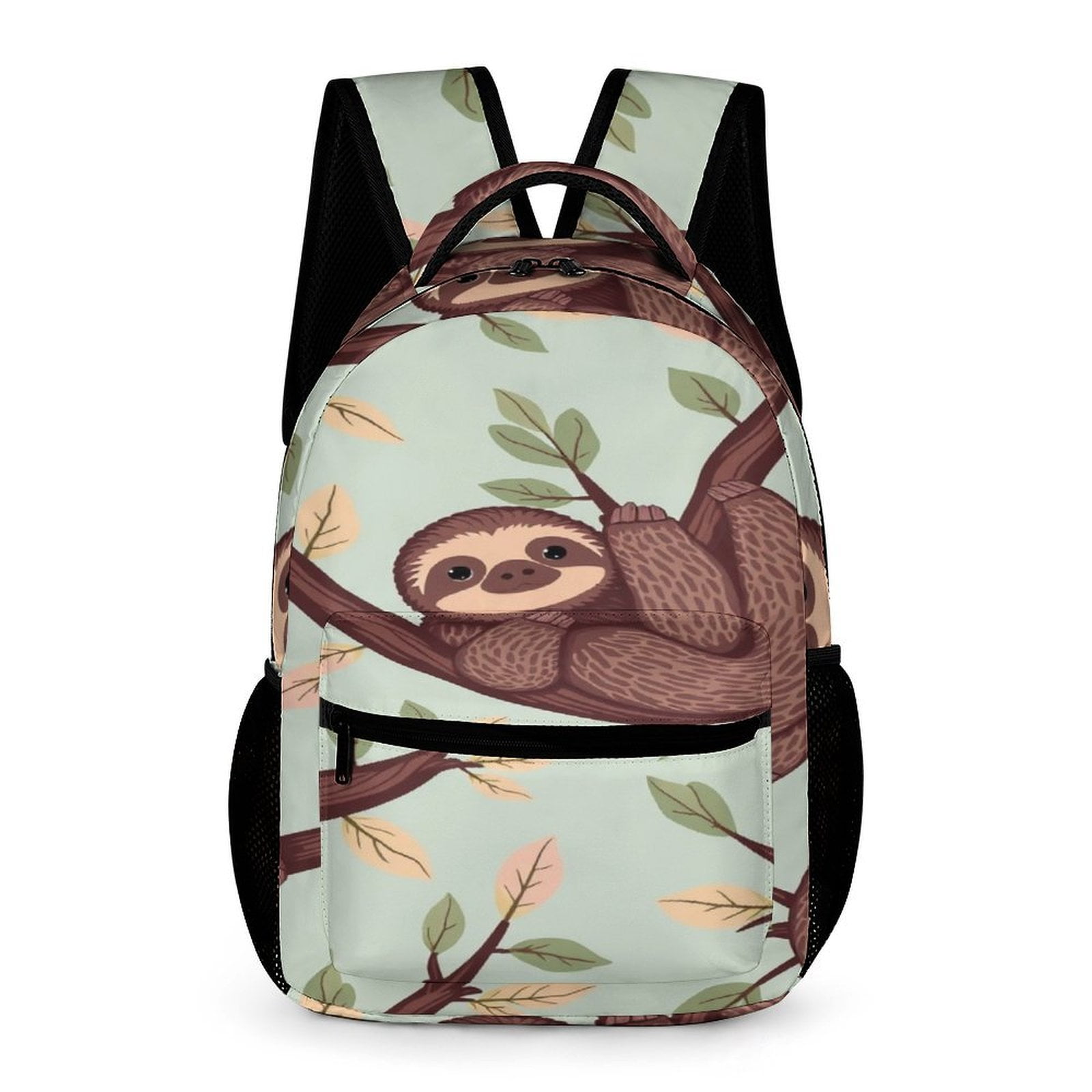 School Bags for Teenage Waterproof High School Backpack Women Cute Sloth Pattern Student Book ...