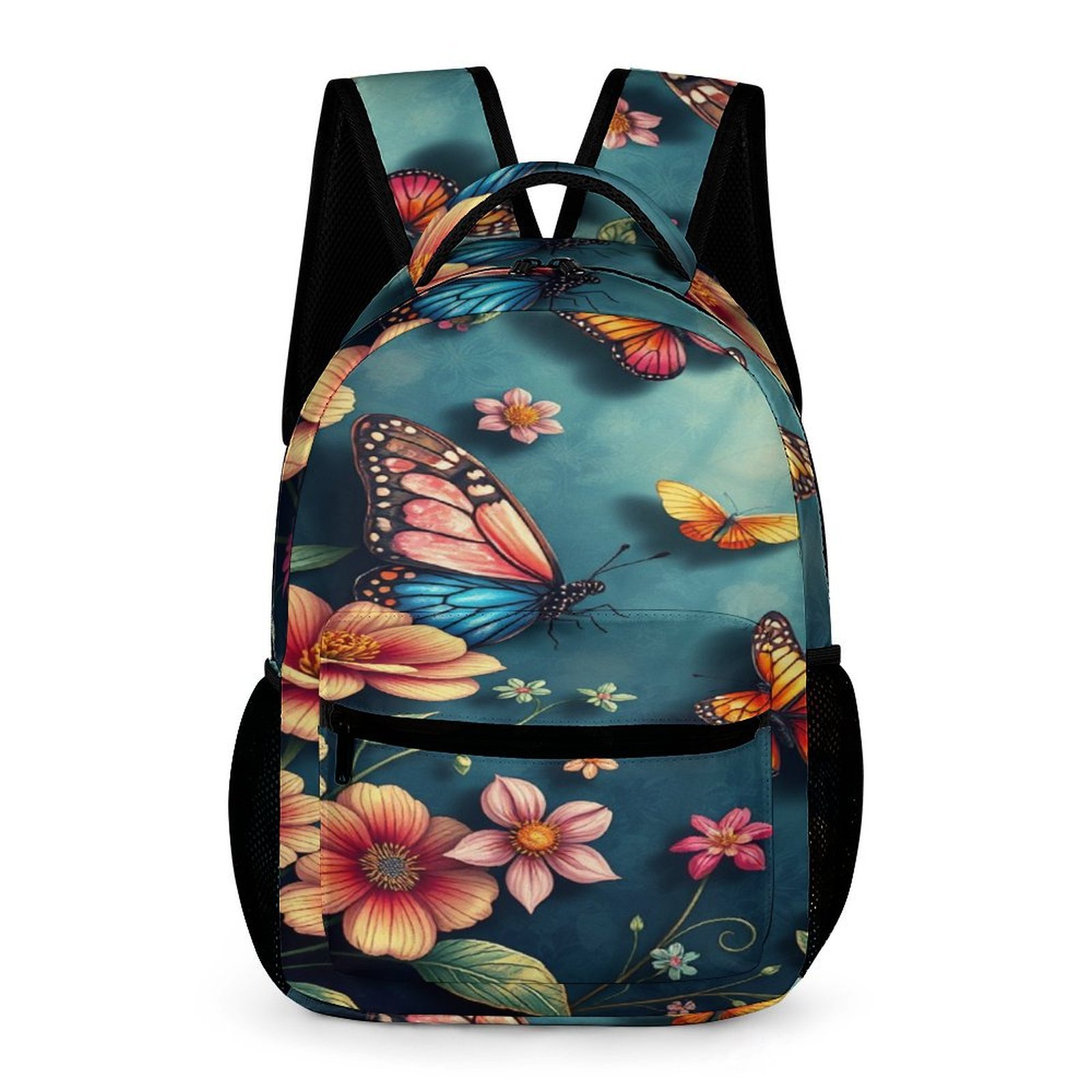 School Bags for Teenage Waterproof High School Backpack Women Flowers ...