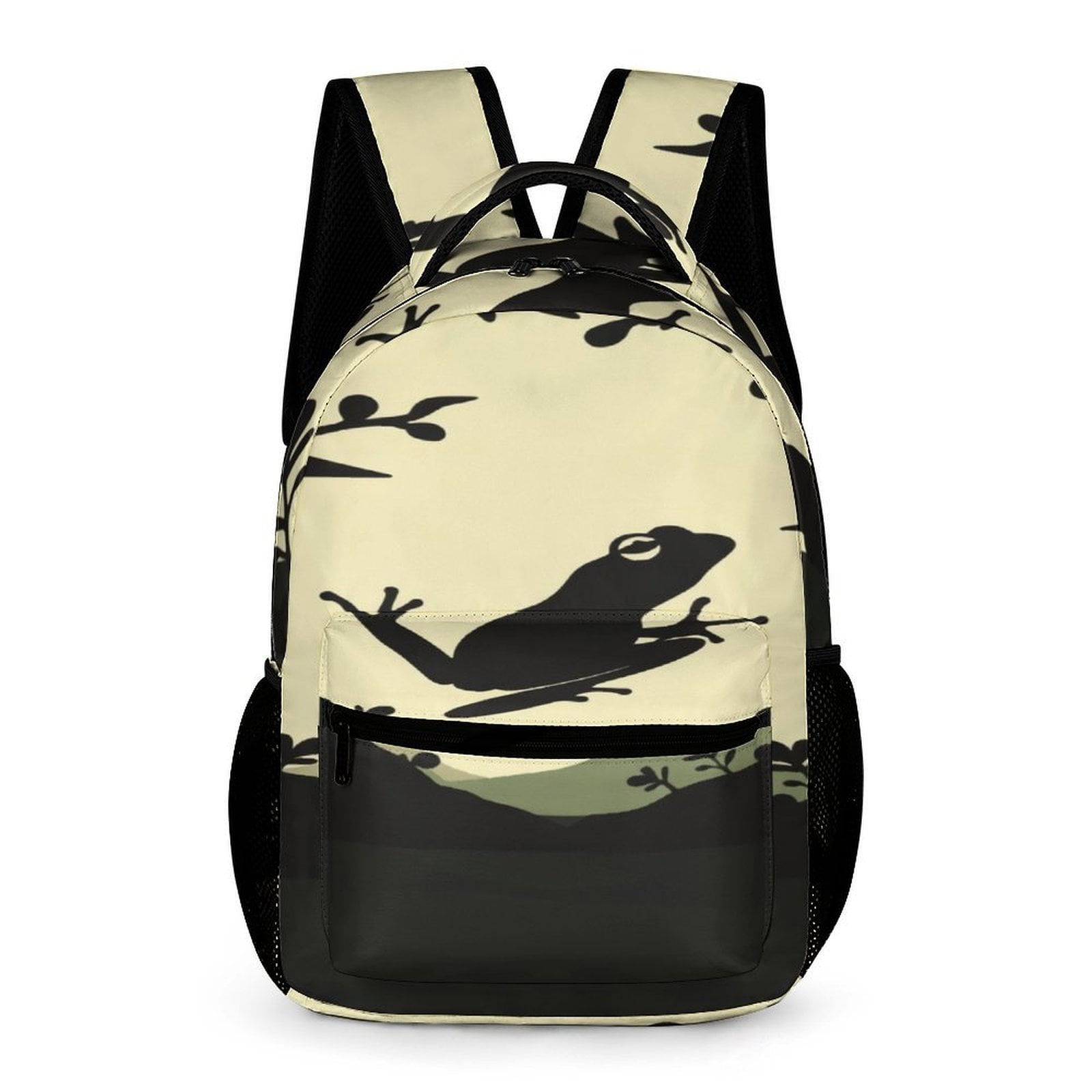 School Bags for Teenage Waterproof High School Backpack Women Frog Moon ...