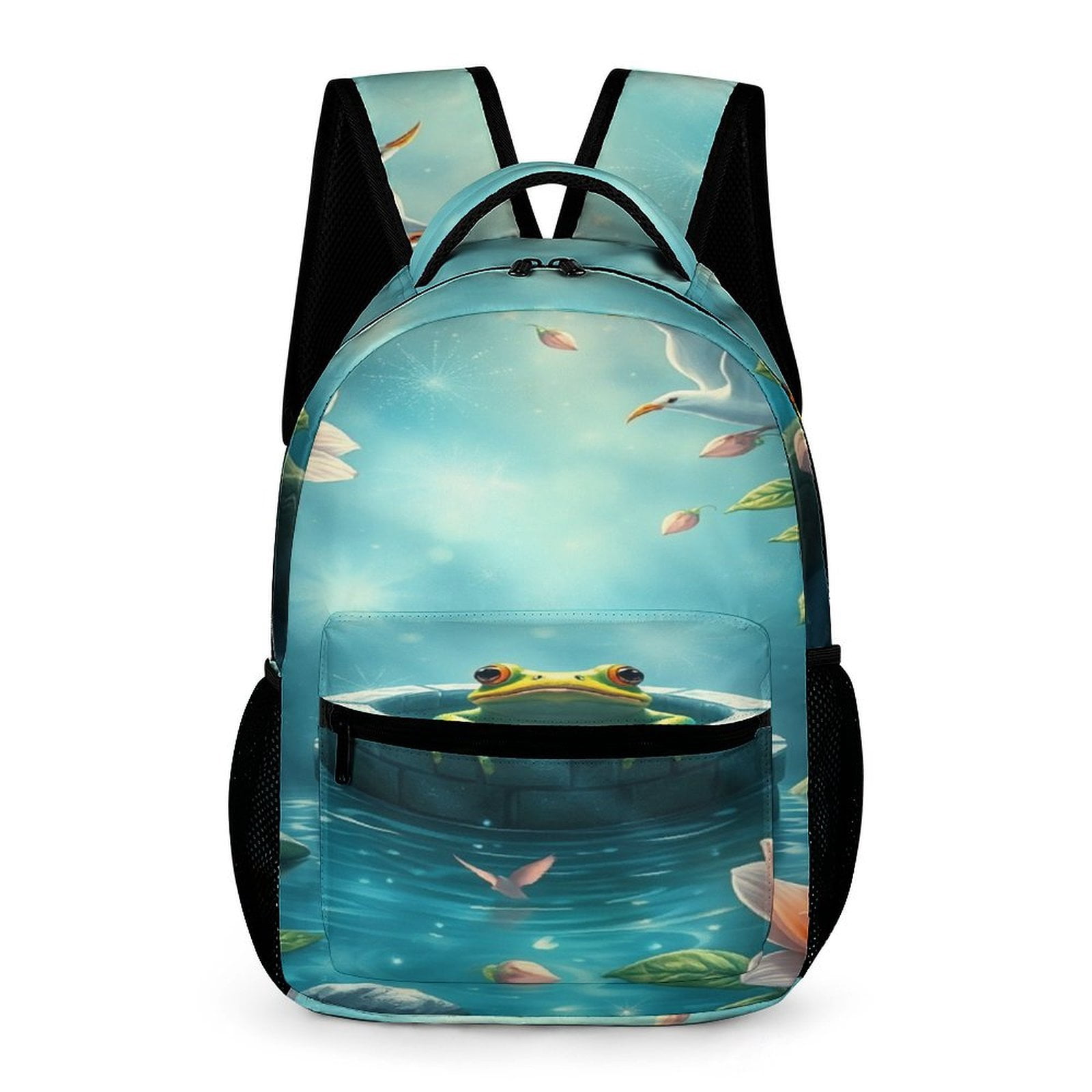 School Bags for Teenage Waterproof High School Backpack Women Frog in ...