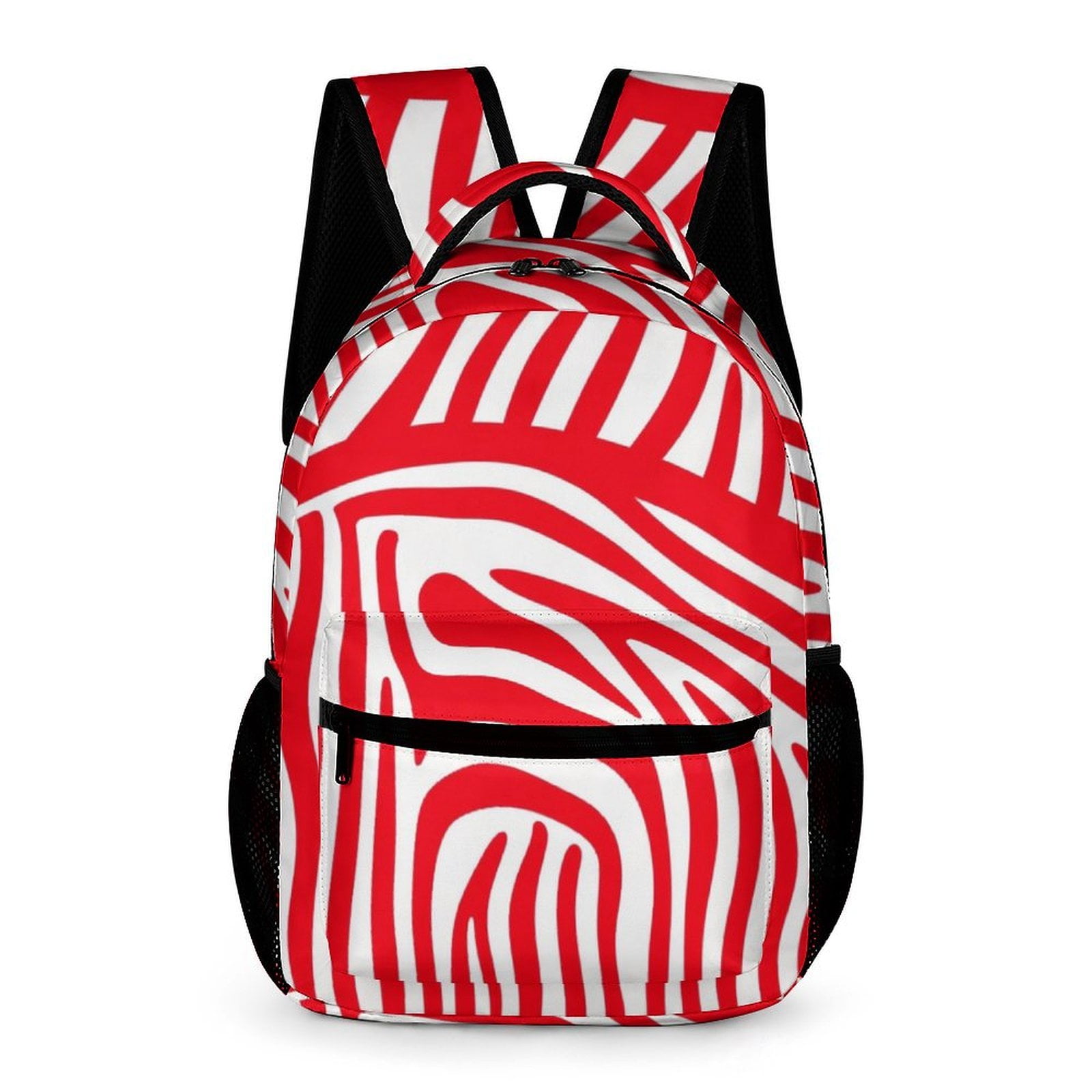 School Bags for Teenage Waterproof High School Backpack Women Red White ...