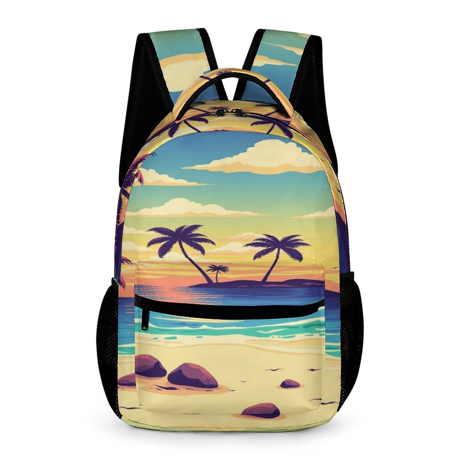 School Bags for Teenage Waterproof High School Backpack Women Tropical ...